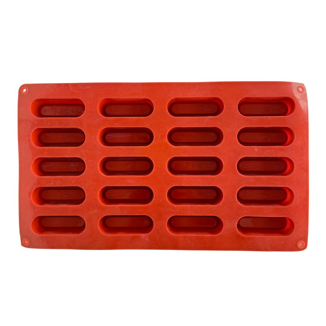 Moule Biscuit Rectange En Silicone - 20 pièces | Ben Yaghlane